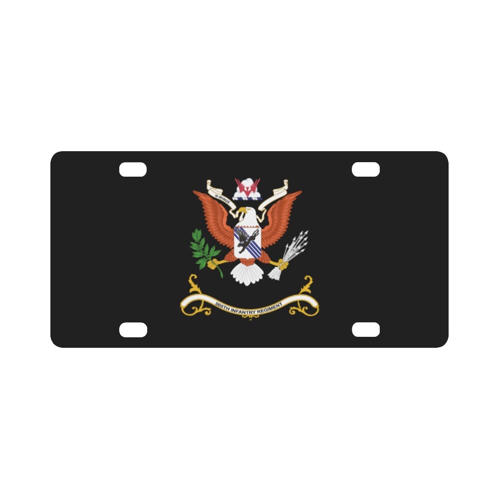 License Plate -Army - Regimental Colors - 505th Infantry Regiment - H ...