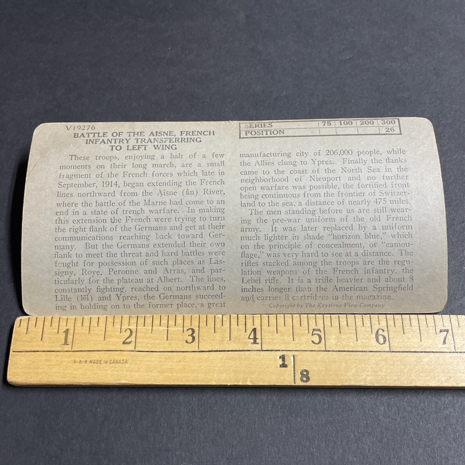 Antique 1916 WW1 French Infantry Prepare To Charge Stereoview Photo ...