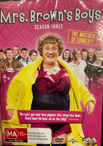 Mrs Brown's Boys Season 3 NEW/sealed region 4 DVD (2 discs) UK comedy ...