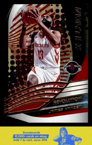 2019 Panini Revolution James Harden Vortex #11 Houston Rockets | eBay