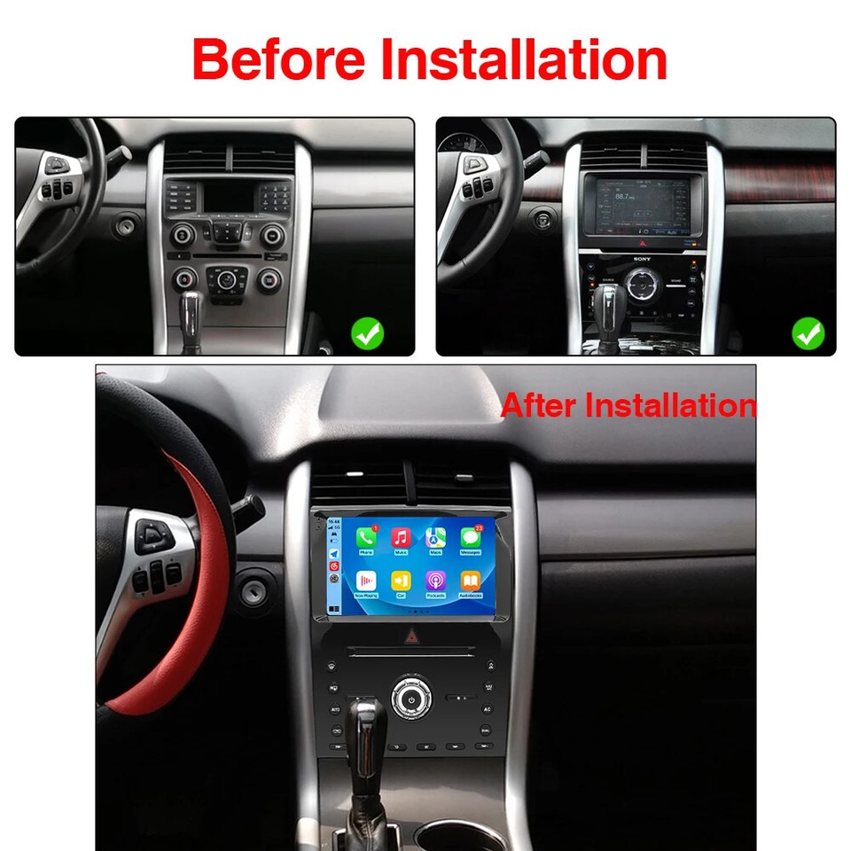 2010-2015 Ford Edge Android 13 Apple Carplay GPS Navi WIFI Car Stereo ...