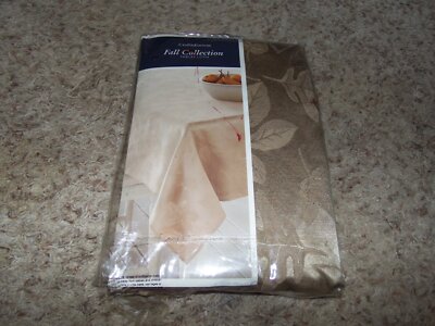 NIP CROFT AND BARROW Kohl's Beige Fall Collection Tablecloth 60 x 102 ...