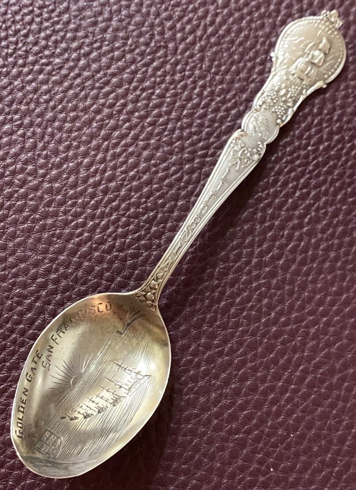 Golden Gate San Francisco California Ships Fort Point 5" Sterling ...