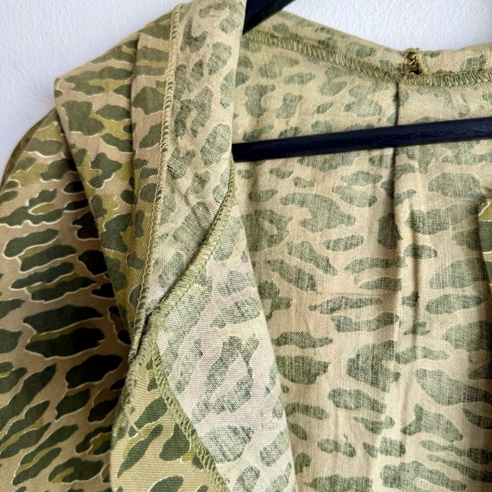 Vintage 60s Zaire Army Leopard Camo Sniper Suit Parka | eBay