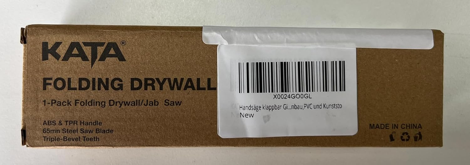 KATA Folding Jab Saw/Drywall Saw, Sheetrock Saw with Soft Grip Handle, Keyhole H 7445057728751| eBay