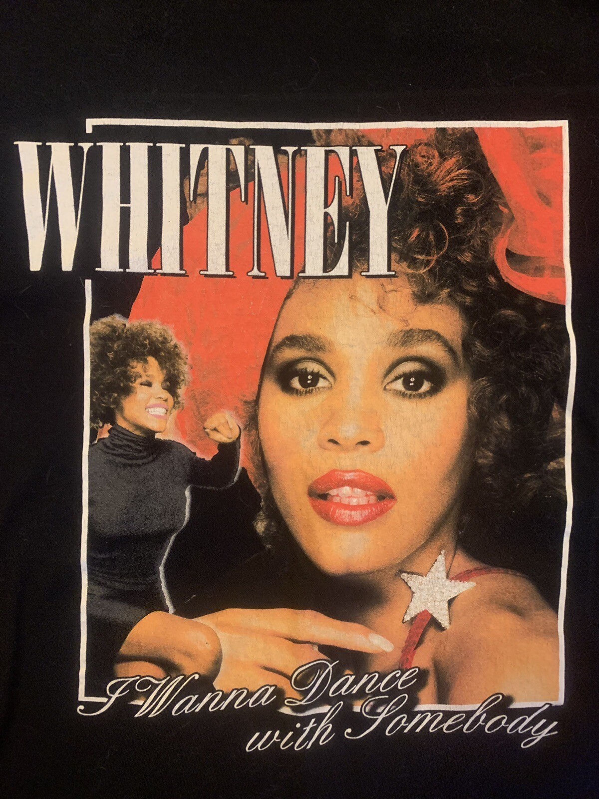Whitney Houston I Wanna Dance With Somebody Black Unisex Shirt M Made ...