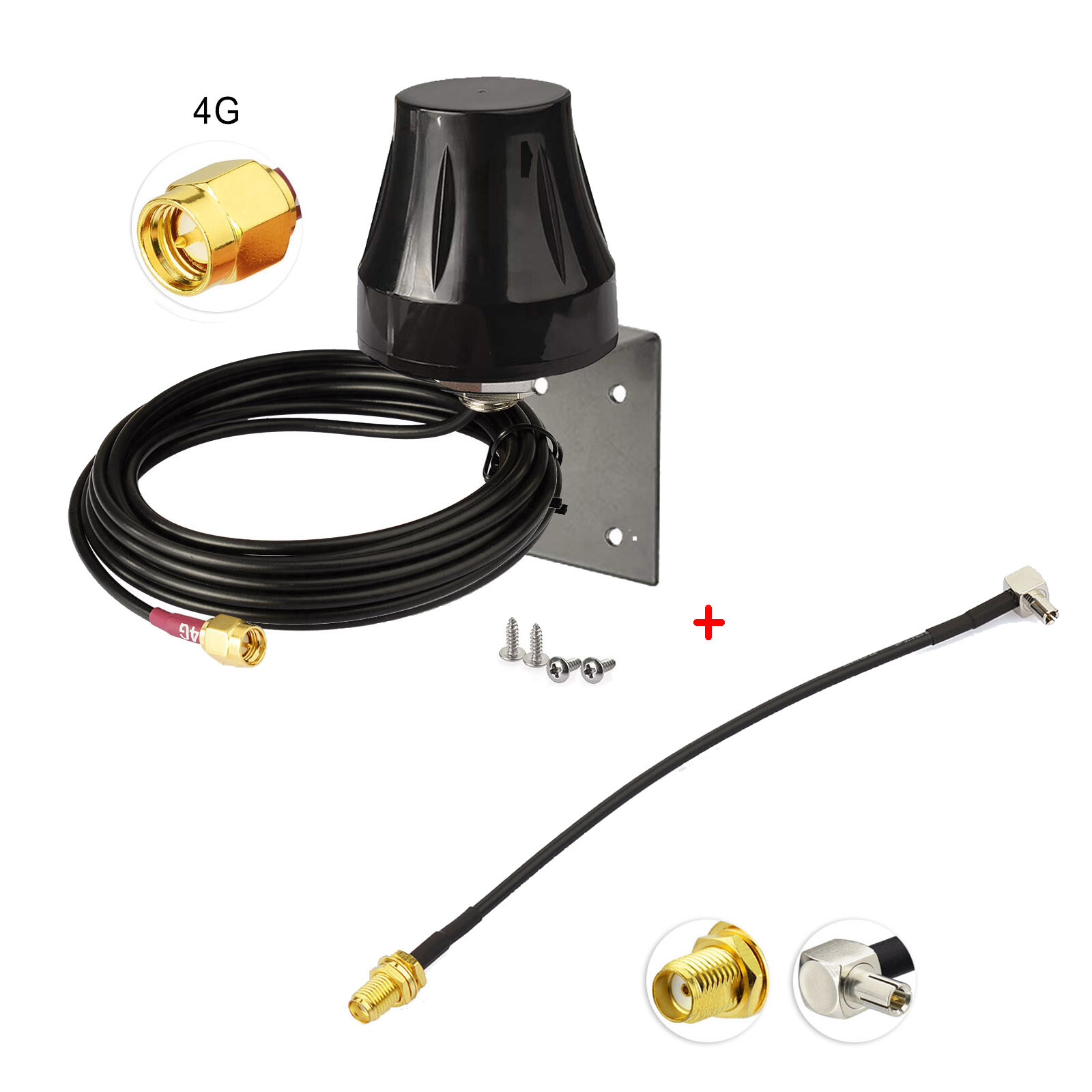 4G Fixed Mount Antenna 3M &TS9 for Verizon Jetpack MiFi 8800L LTE ...