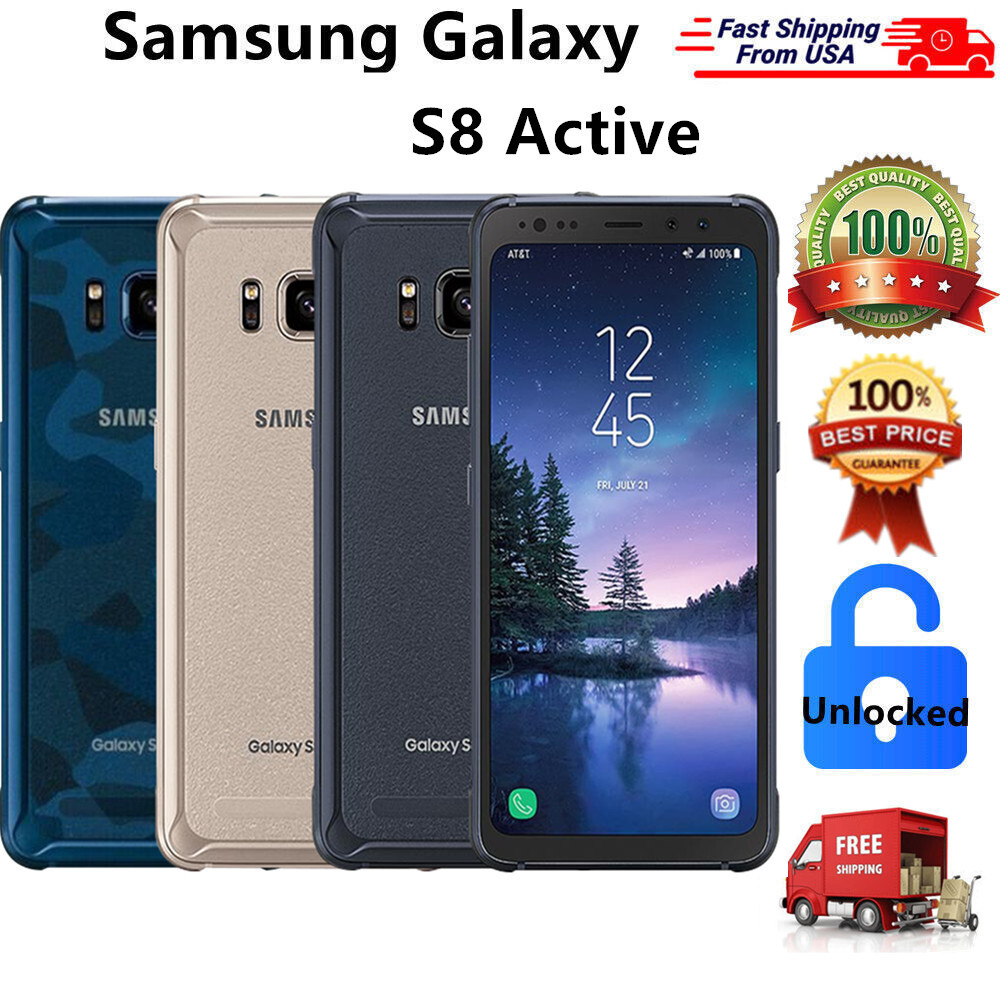 Samsung Galaxy S8 Active - 64GB Meteor Gray (AT&T) SM-G892A Android ...