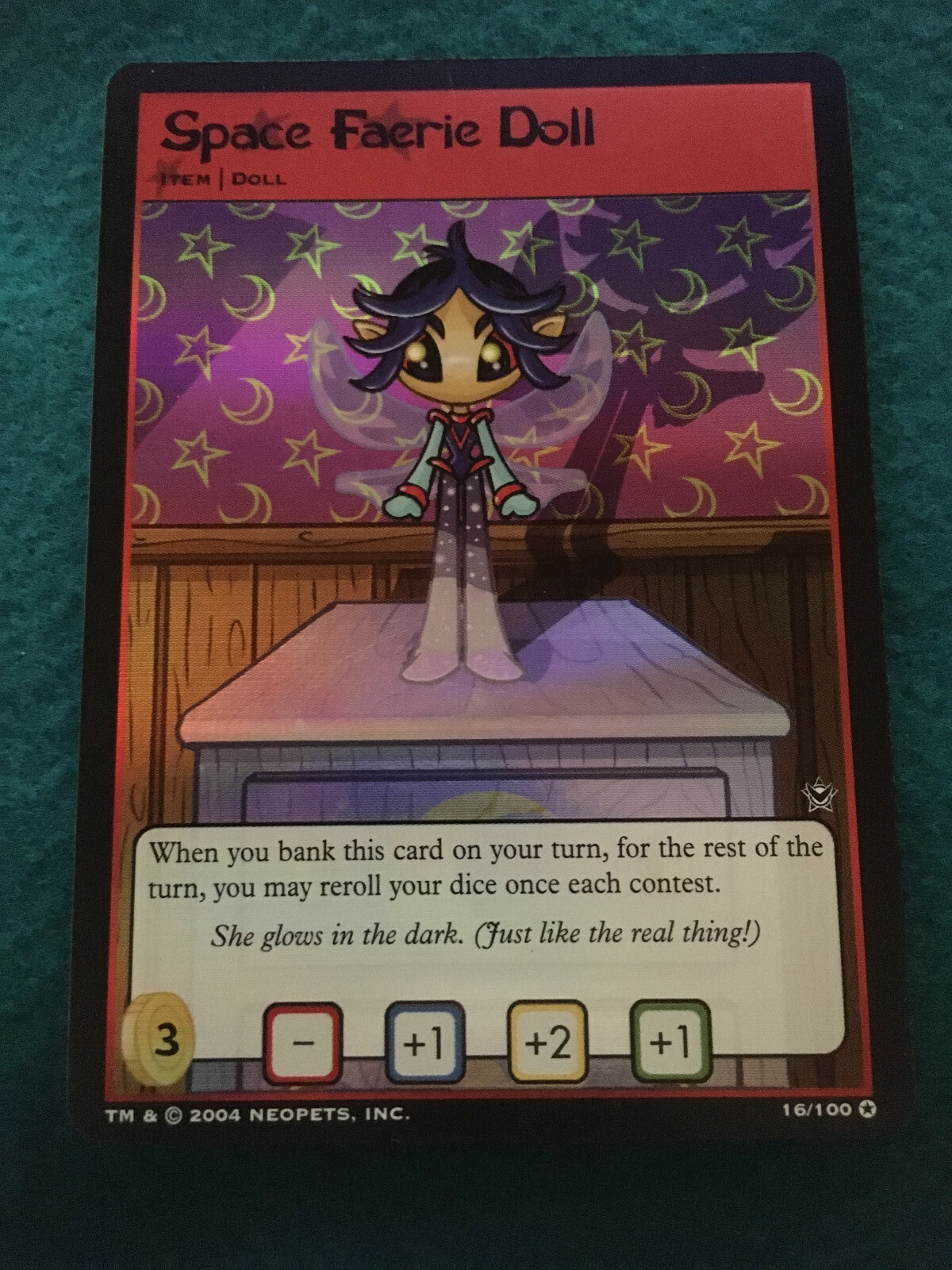 Neopets TCG Return of Dr. Sloth 16/100 Space Faerie Doll Holo Near Mint ...