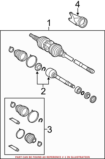 TOYOTA OEM 04-10 Sienna Front Drive-cv Shaft Axle ASSY 4341008030 for ...