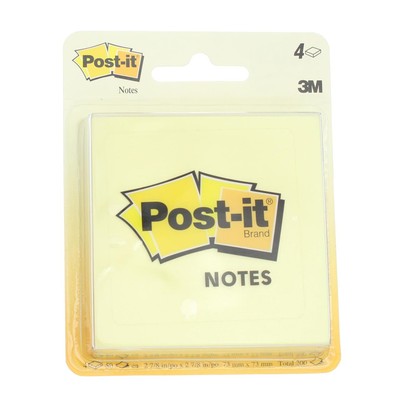 24 Pack Post-it Notes, Yellow, 2.875in x 2.875in, 50 ea., 4 Pads | eBay