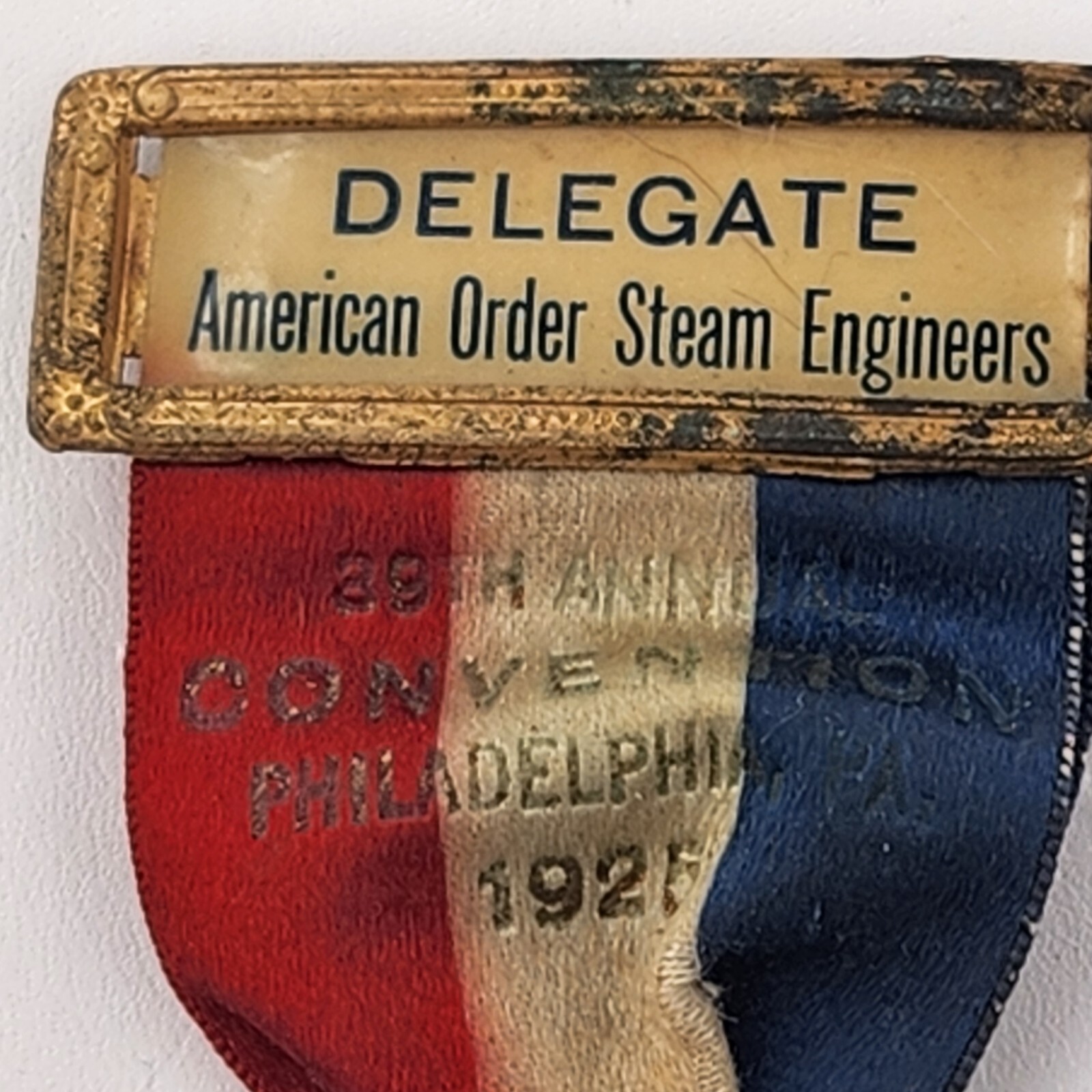 American Order of Steam Engineers Medal Delegate Pin 1886 Annual ...