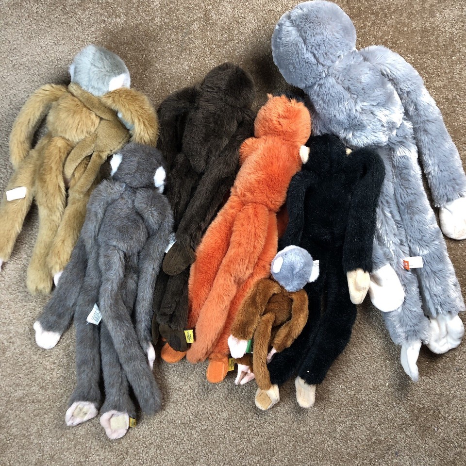 Lot 8 Wild Republic 20” Hanging Monkey Plush Squirrel Chimpanzee Mama Baby Sloth | eBay