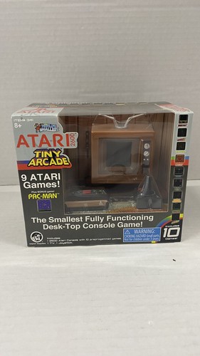 Worlds Smallest Atari 2600 Tiny Arcade Includes 10 Games Mini Pac-Man ...