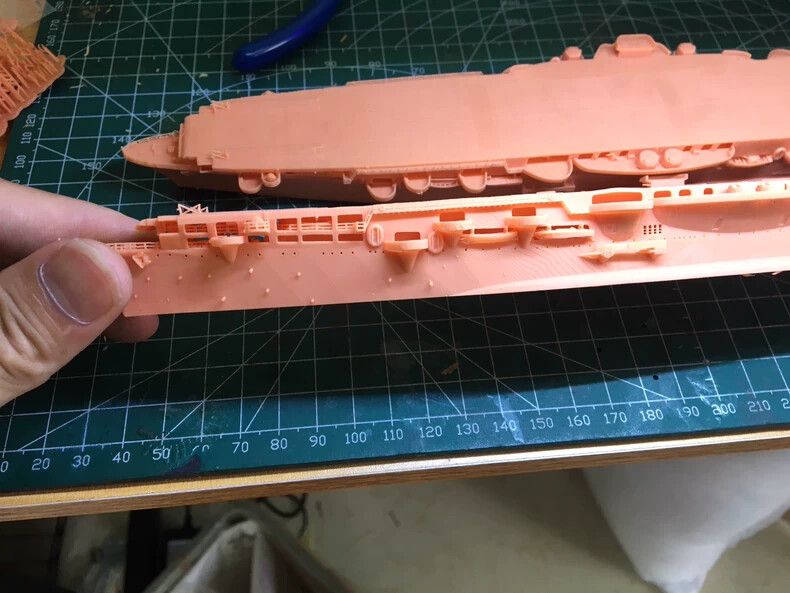 3D Printed 1/700/2000 WWII Italian Aircraft Carrier Skyhawk Unpainted ...