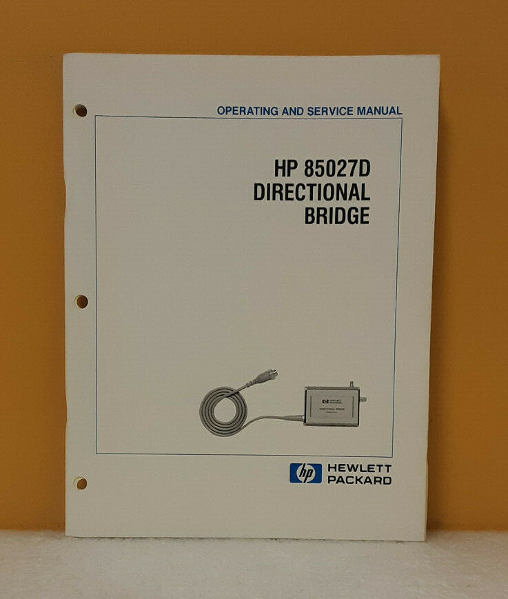 HP 85027-90031 85027D Directional Bridge Operating & Service Manual | eBay