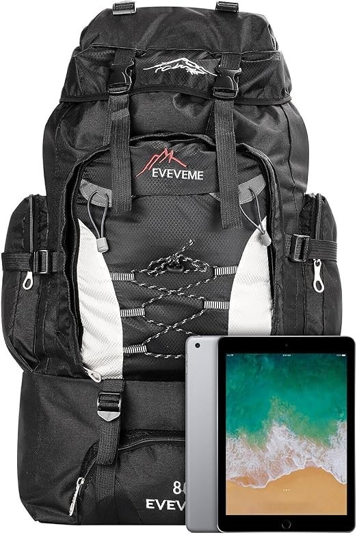 80L Extra Large Hiking Camping Backpack Rucksack Waterproof Travel ...