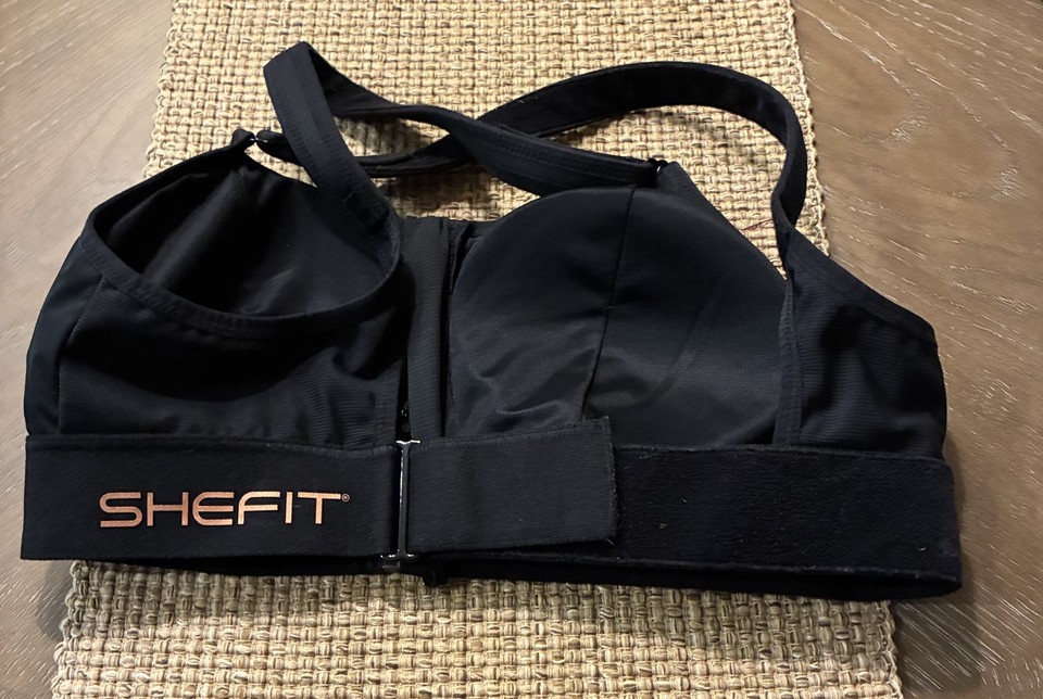 Shefit Ultimate Sports Bra High Impact Black Adjustable Padded Luxe | eBay