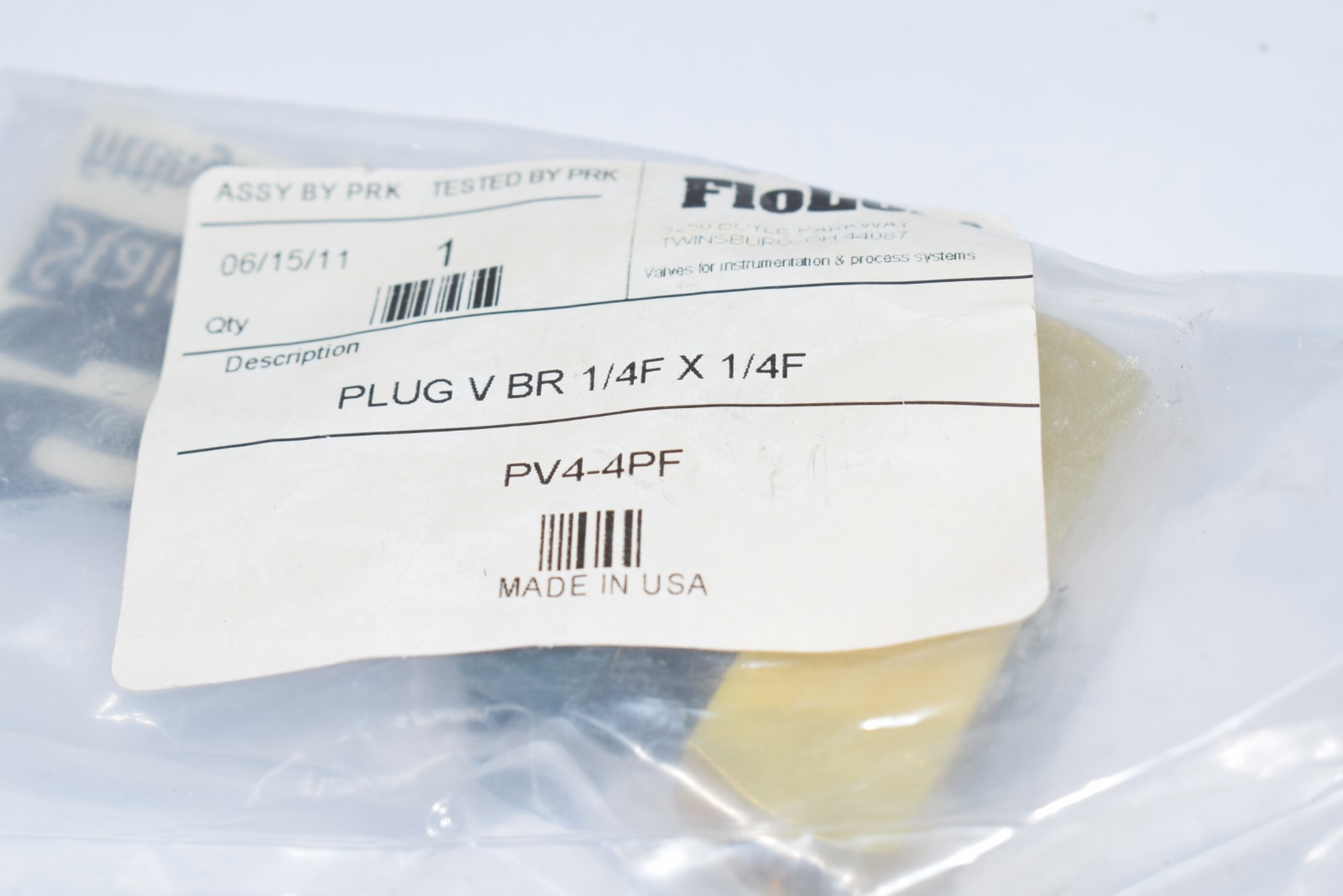 NEW Flolok PV4-4PF Brass Needle Plug Valve 1/4''x 1/4'' | eBay