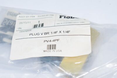 NEW Flolok PV4-4PF Brass Needle Plug Valve 1/4''x 1/4'' | eBay