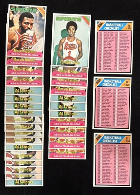 1975-76 Topps ABA Basketball Lot Qty. 32 From Vending Many Duplicates ...
