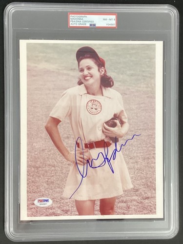 Madonna Signed Photo 8x10 Baseball Autograph League Of Their Own PSA ...