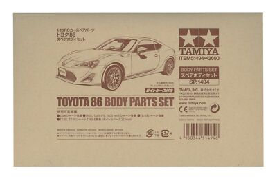 Tamiya RC Spare Parts SP.1494 Toyota 86 Spare Body Set 300051494 with ...