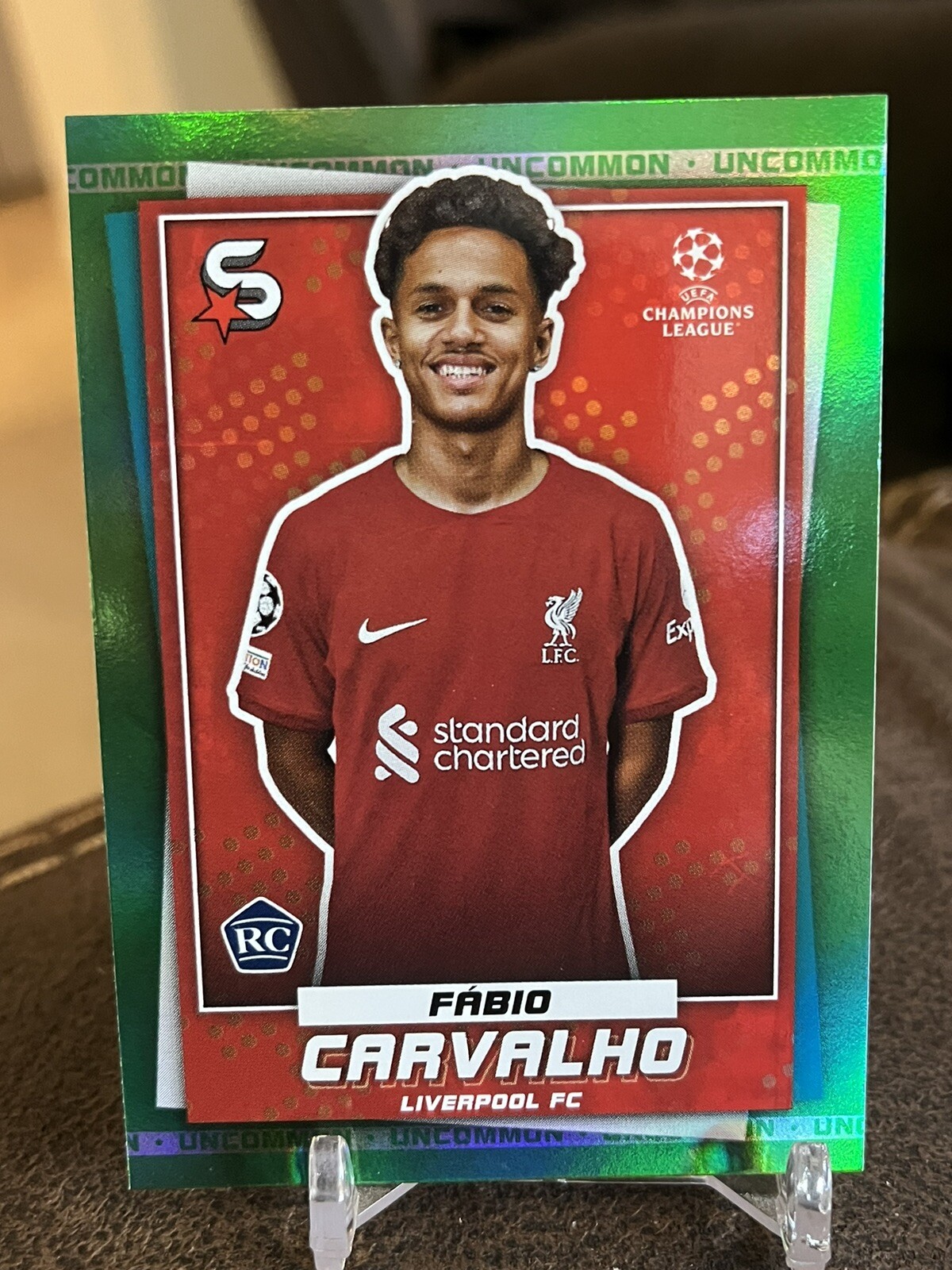 2023 Topps Super Stars Soccer Fabio Carvalho Green Rookie Liverpool | eBay
