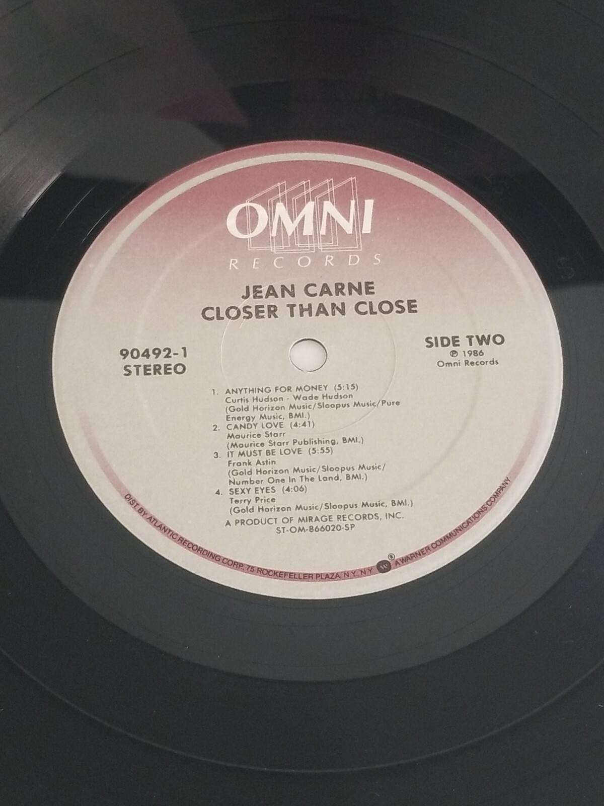 JEAN CARNE - CLOSER THAN CLOSE - VINYL LP ALBUM RECORD ORIGINAL NR.MINT ...