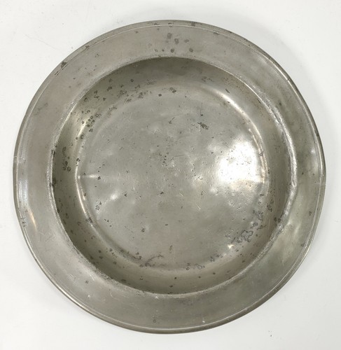 Early Antique Pewter Plate with Faint Hallmark | eBay