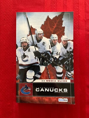 2002-2003 NHL Vancouver Canucks media guide / Bertuzzi / Naslund ...