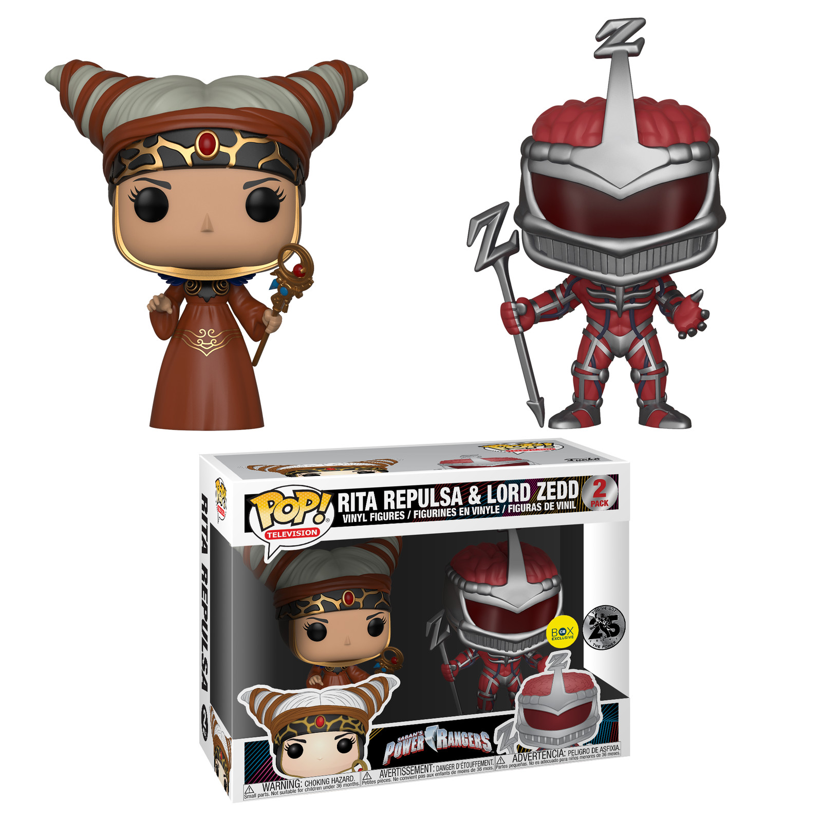Funko Pop! Vinyl: Power Rangers - Power Rangers - 2 Pack - Rita & Lord ...