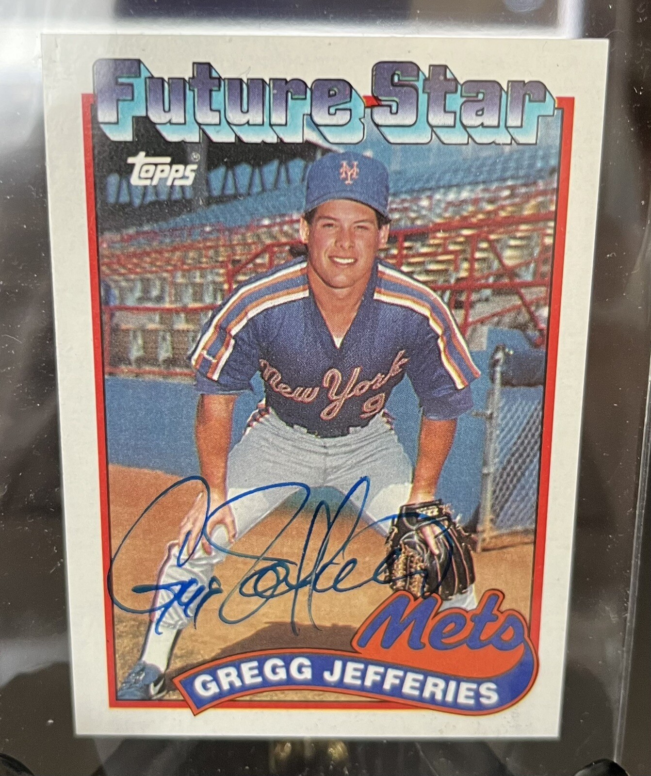 1989 Topps Gregg Jefferies RC AUTO #233 “MINT” New York Mets Future ...