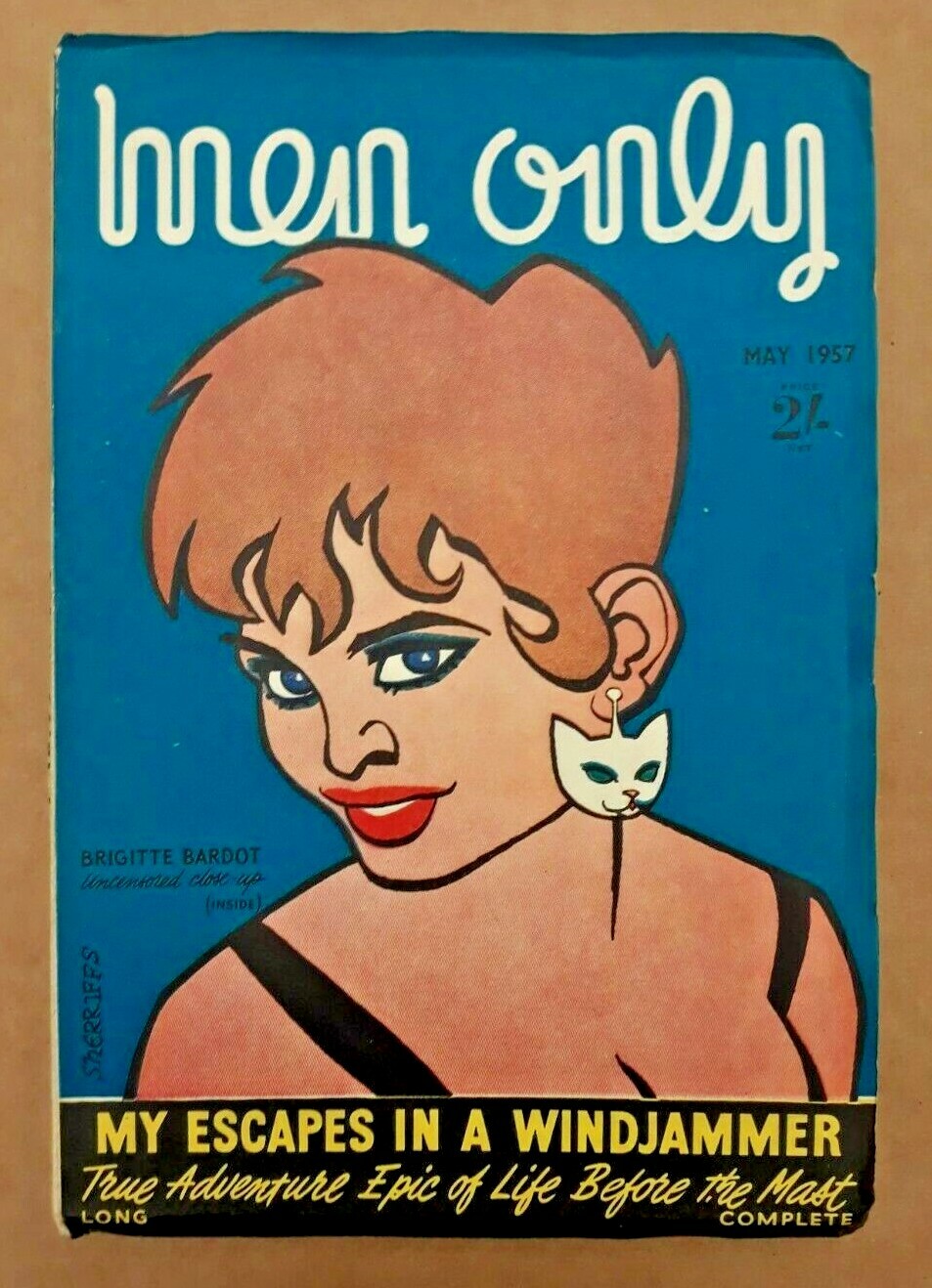 MenOnly magazine - May 1957 - Vol.65 No. 257. Cover: Brigitte Bardot | eBay