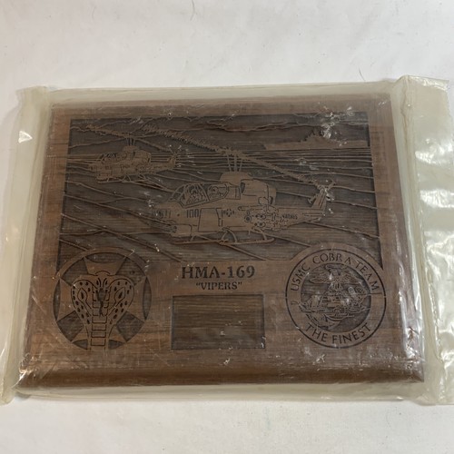 USMC HMA-169 10x8 Laser Engraved Wooden Plaque NOS | eBay