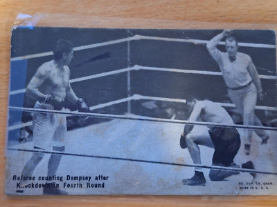 Gene Tunney vs Jack Dempsey - boxing card, 1927, Knockdown | eBay