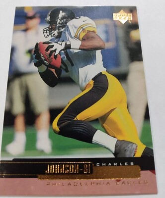 1999 Upper Deck Football card #165 Charles Johnson Philadelphia Eagles ...