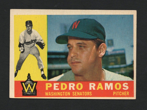 1960 Topps Baseball Card #175 Pedro Ramos – Washington Senators | eBay