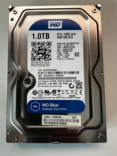 Western Digital Desktop Hard Drive WD10EZEX-22BN5A0 1TB 7200 RPM 64MB 3 ...