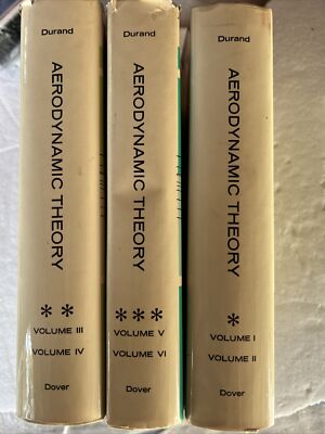 Aerodynamic Theory in six volumes bound as three | eBay