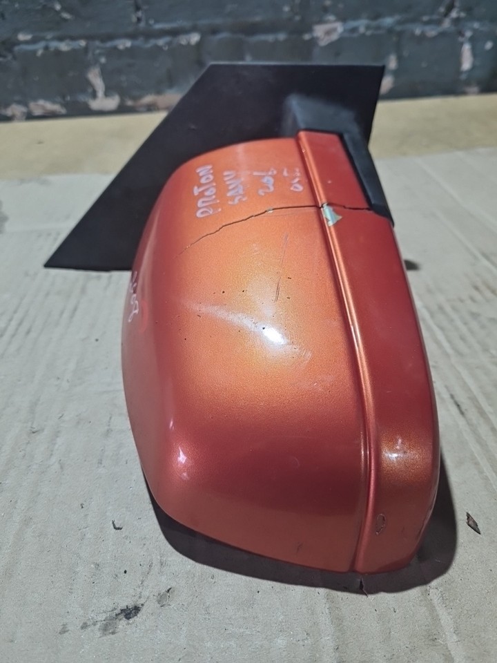 PROTON SAVVY MK1 2006 OS MANUAL MIRROR ORANGE DRIVER SIDE DEFECTIVE REF ...