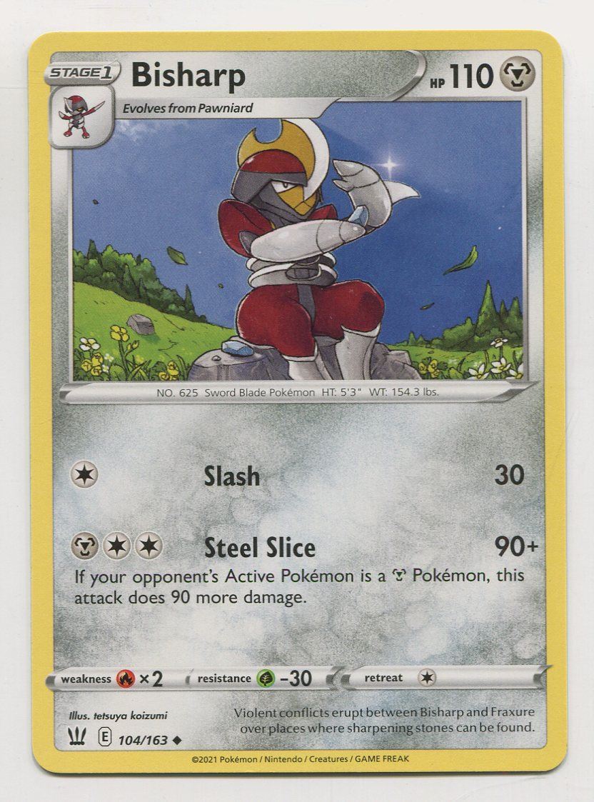 Pokemon TCG Sword & Shield Battle Styles Uncommon Card #104 Bisharp | eBay