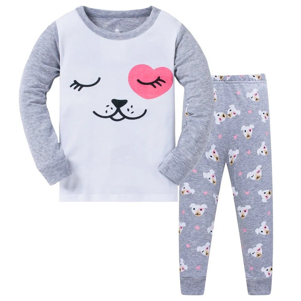 Kids Boys Girls Pyjama Pyjamas Set PJs Sleepwear Nightwear Size 3 4 5 6 ...