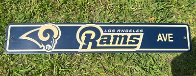 Los Angeles Rams Sign - 4"x24" Sign - Plastic Street Sign | eBay