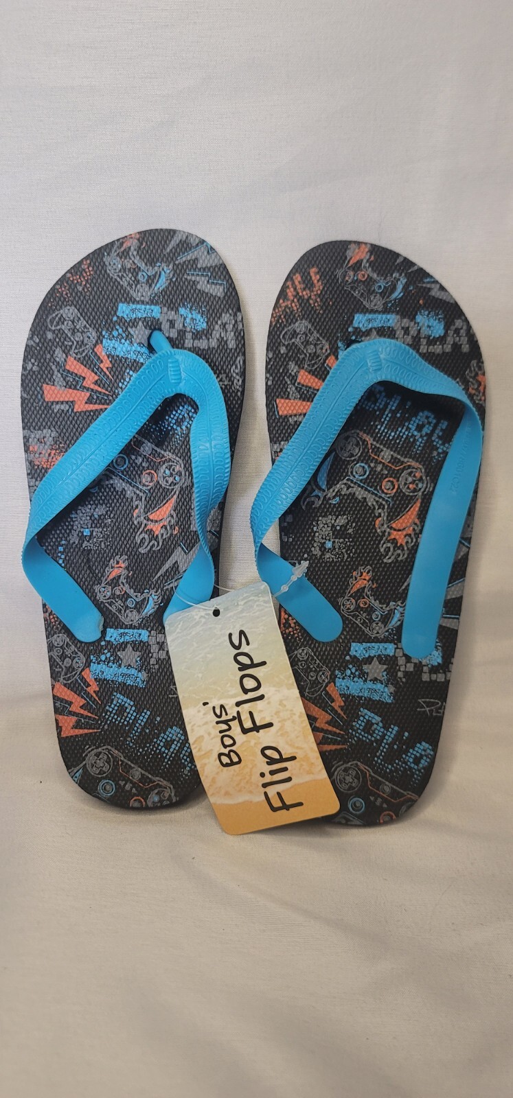 Kids Boys' Flip Flops Sandals Video Game Gaming Controller size 13 /1 ...