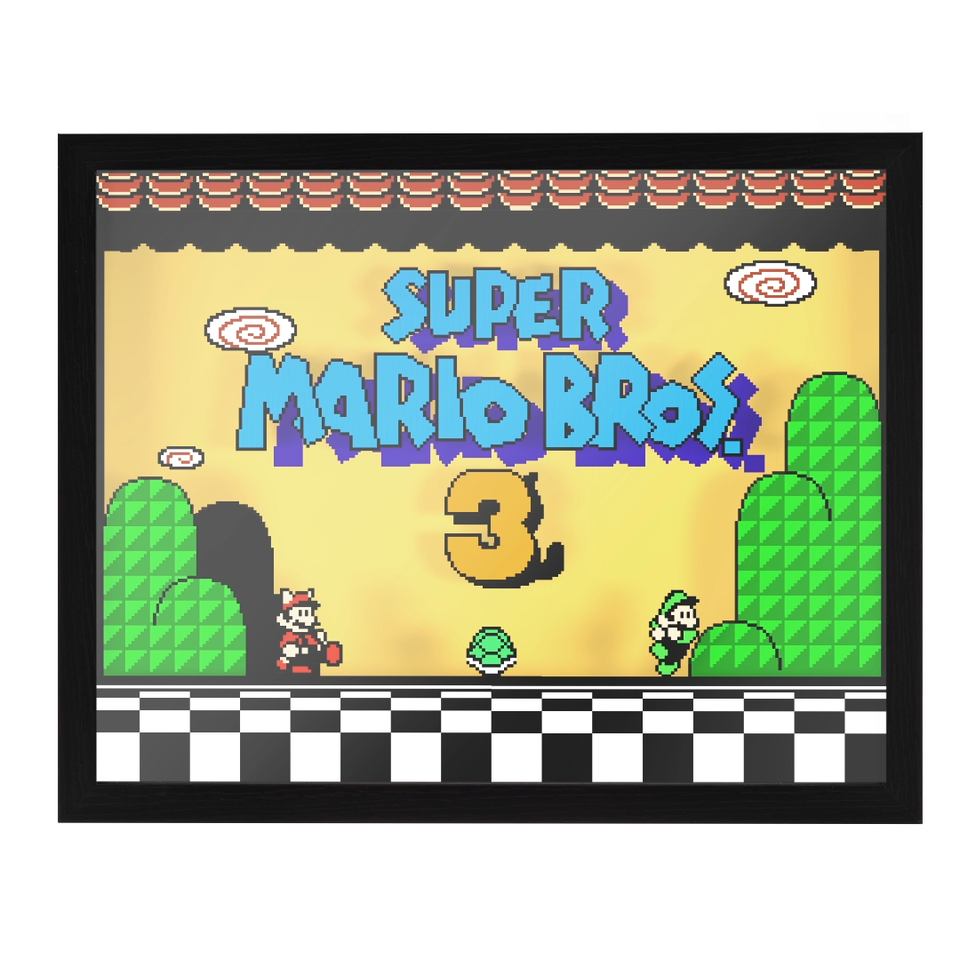 Super Mario Bros. 3 (Title Screen) - 3D Shadow Box Frame (11" x 14 ...