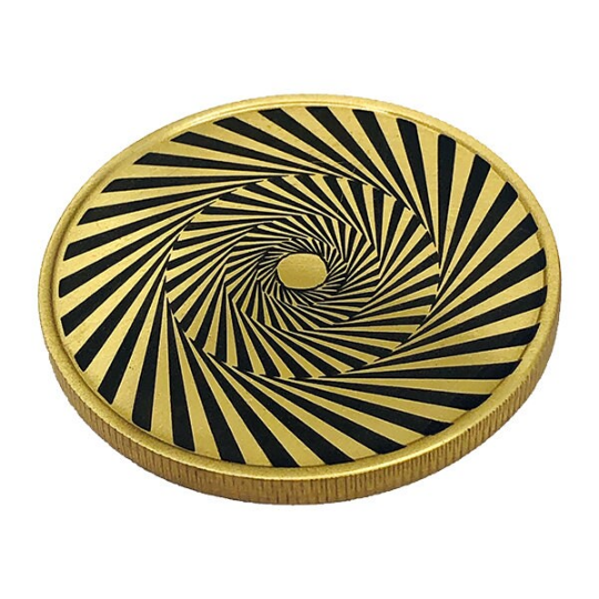 Optical Illusion Coin, Coin Necklace, Coin Pendant, Coin Keychain, EDC ...