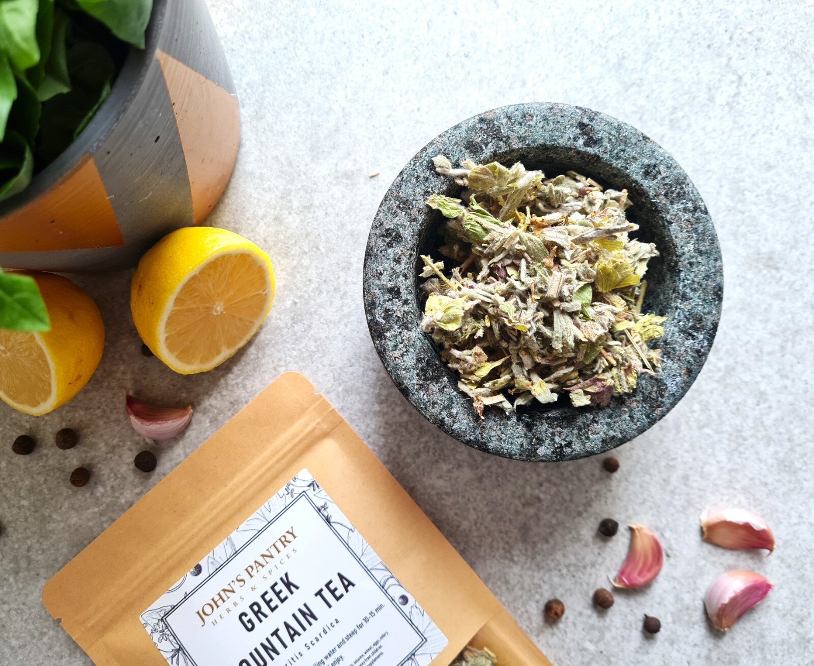 Greek Mountain Tea (Sideritis Scardica) Shepherd's Tea Ironwort Gojnik ...