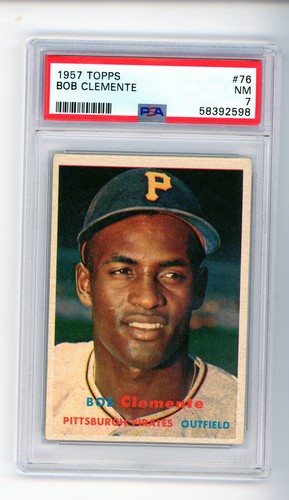 1957 Topps #76 Bob Clemente PSA 7 NM HOF Pirates (Roberto) | eBay