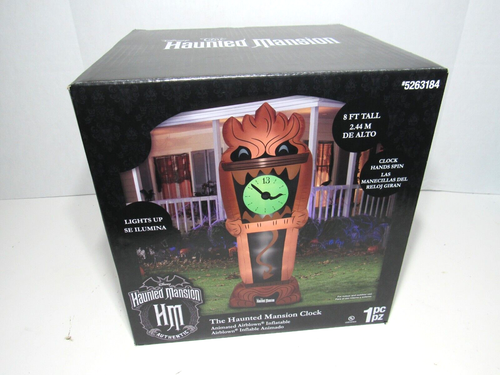 Halloween Disney 8 ft The Haunted Mansion Clock Airblown Yard ...
